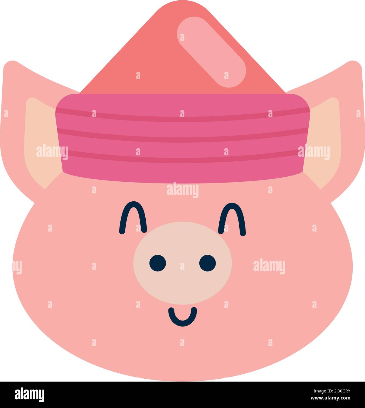 cute pig icon Stock Vector Image & Art - Alamy