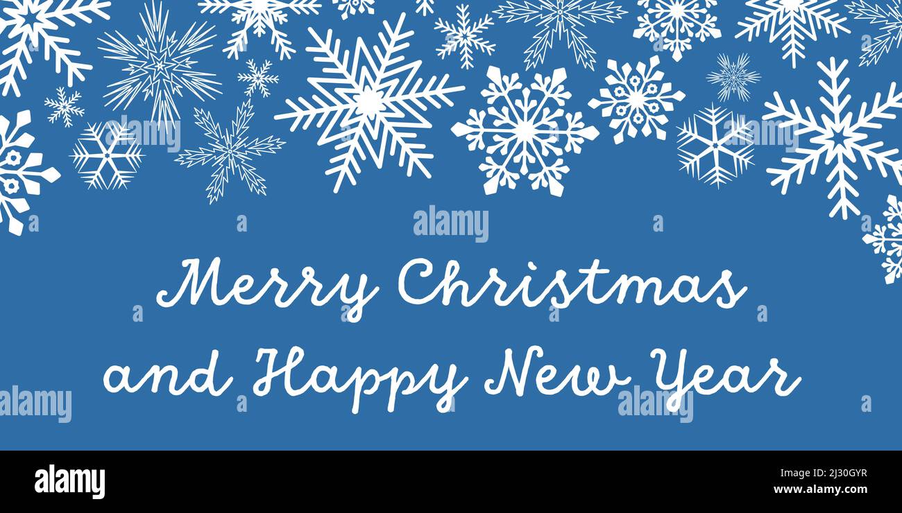 Merry Christmas and Happy New Year text flyer header background ...
