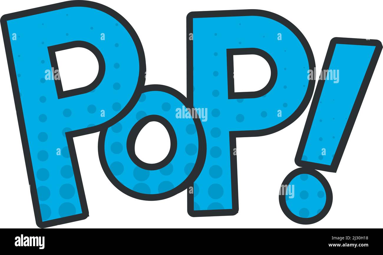 pop art word design Stock Vector Image & Art - Alamy
