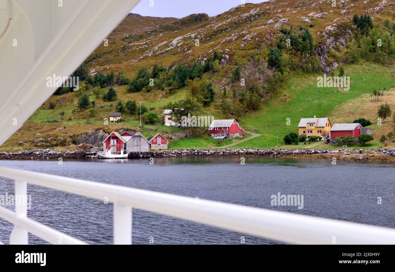 Ferry to Bremanger Island, Norway Stock Photo - Alamy