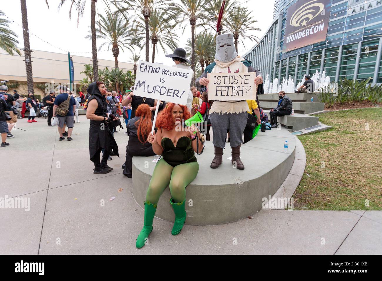 April 2, 2022: Poison Ivy and Monty Python and the Holy Grail Cosplay ...