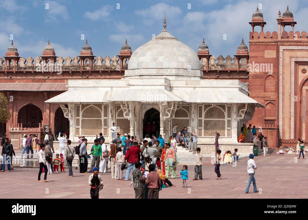 Fatehpur Sikri, Uttar Pradesh, India. Mausoleum of Sheikh Salim Chishti ...