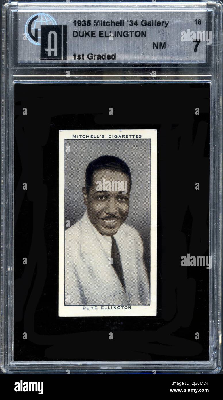 A 1935 Mithcell '34 Gallery trading card depicting musician Duke ...