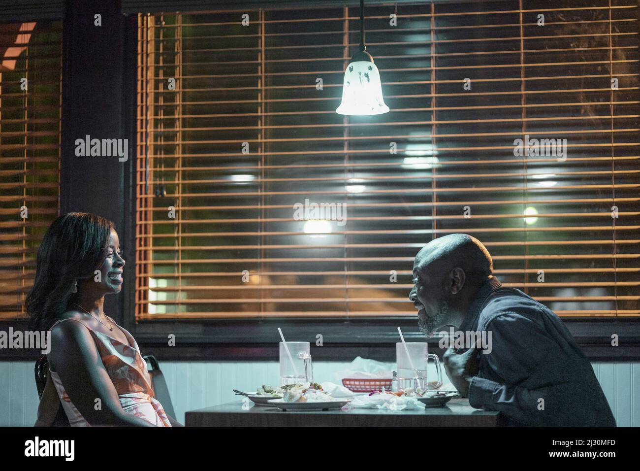 THE DEVIL YOU KNOW, from left: Erica Tazel, Omar Epps, 2022. ph: Ser ...