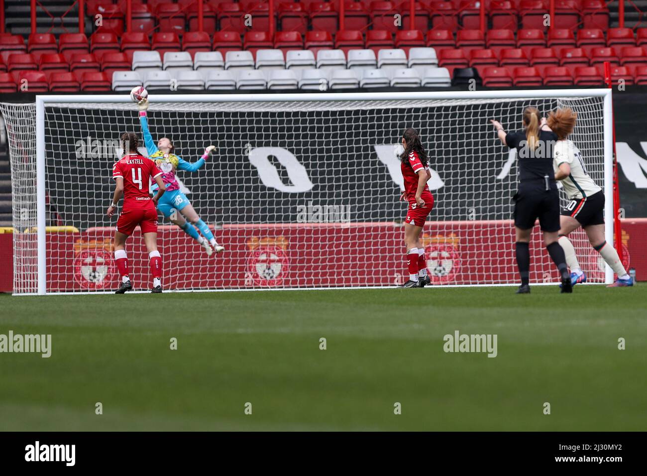 Bristol, UK. 3rd April 2022. Fran Bentley (Bristol City) Women’s ...