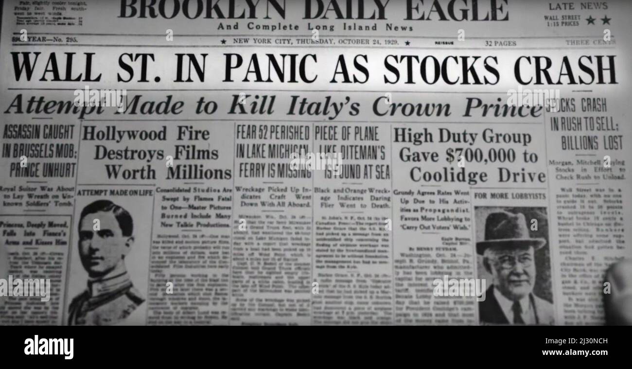 THE REVOLUTION GENERATION, newspaper from October 24, 1929, 2021 ...