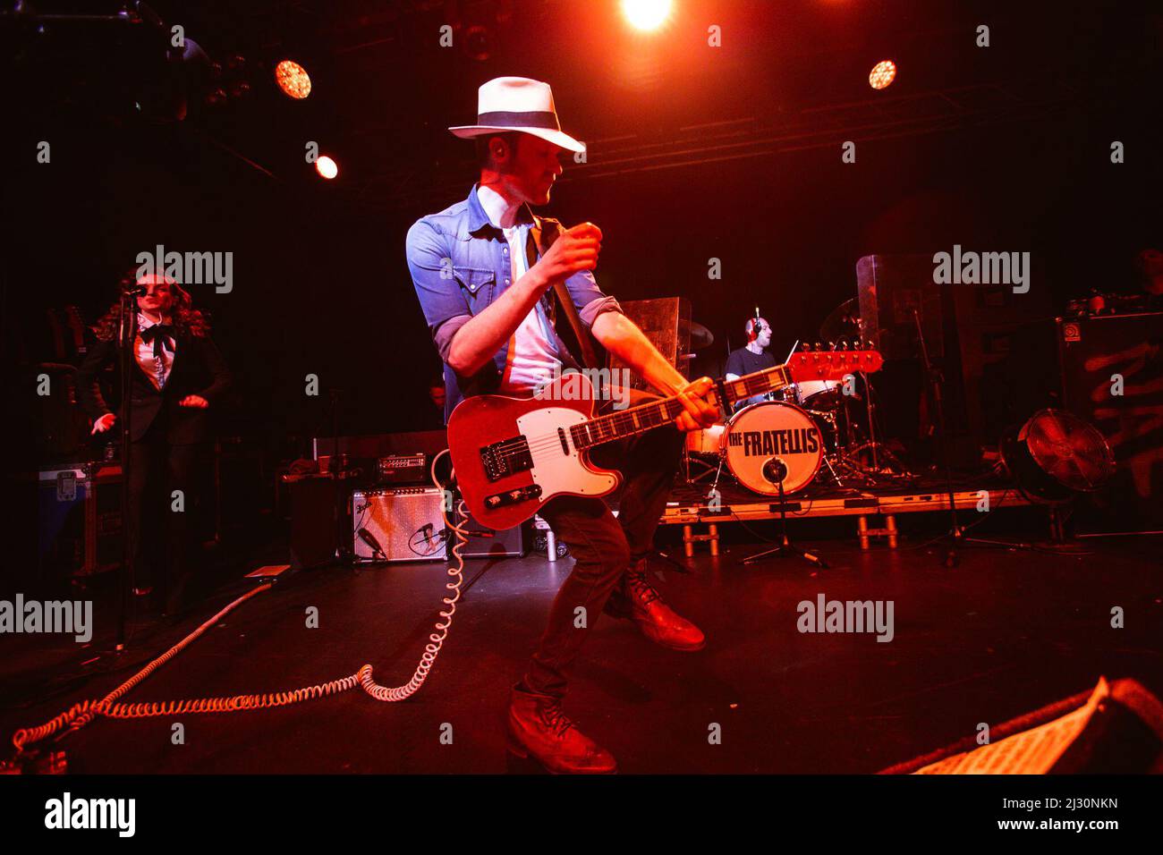 April 4, 2022: Jon Fratelli, Barry Fratelli, and Mince Fratelli, of the ...
