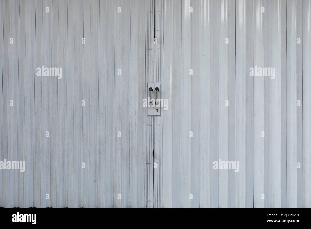 A background of a white, metal gate Stock Photo - Alamy