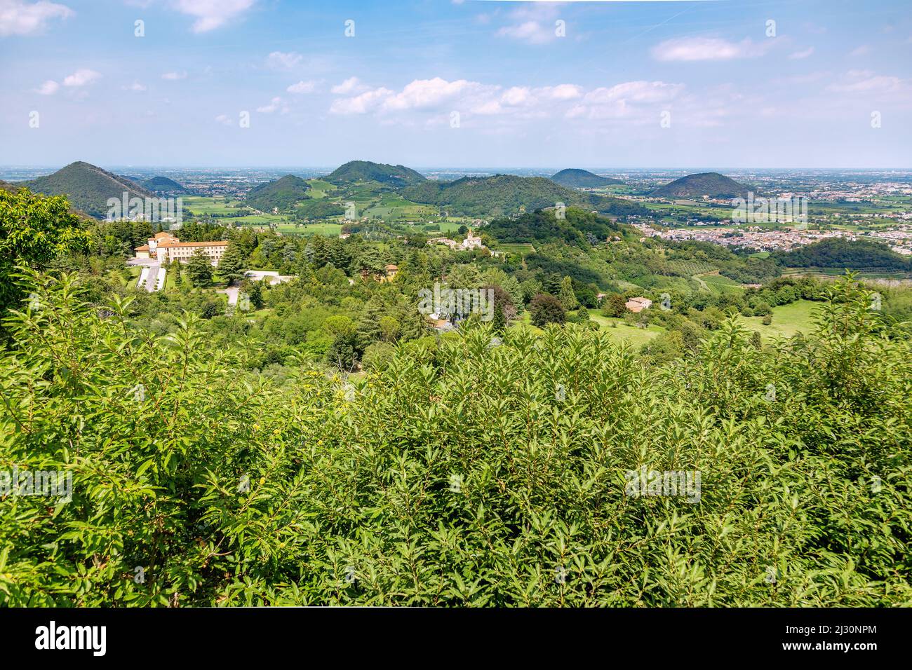 Colli Euganei, view from Monte Rua Stock Photo - Alamy