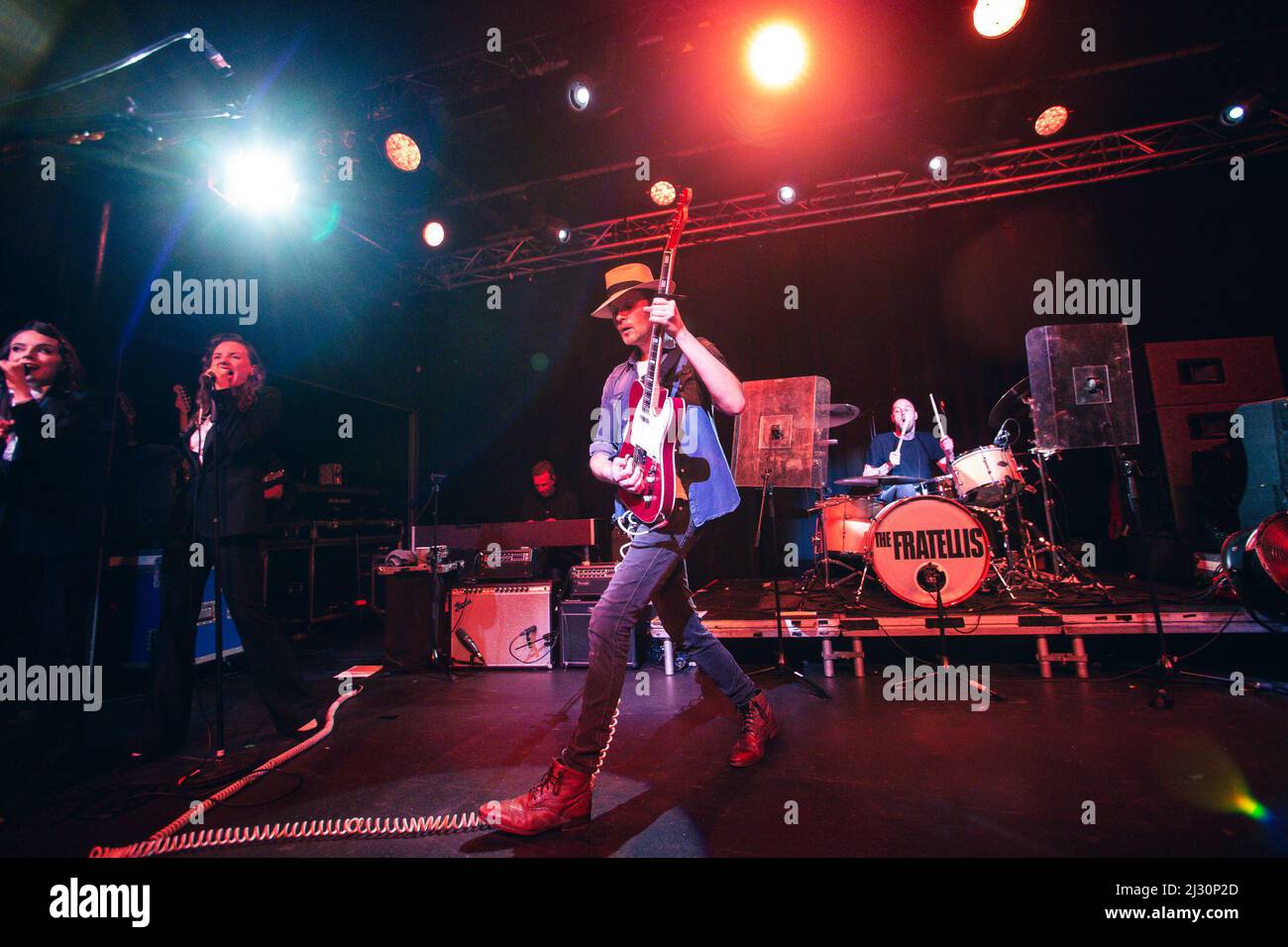 April 4, 2022: Jon Fratelli, Barry Fratelli, and Mince Fratelli, of the ...