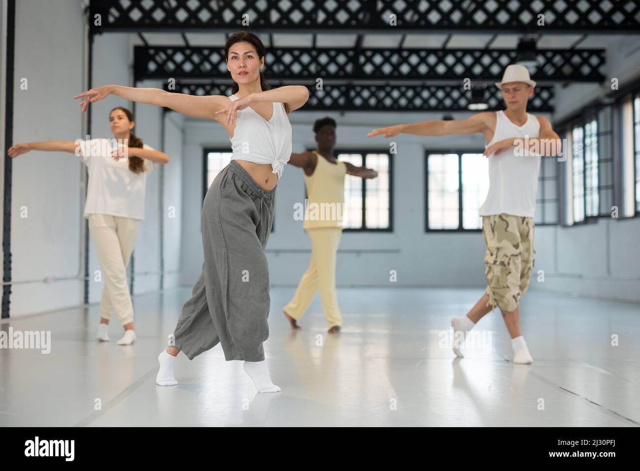 dancers training in a dance studio Stock Photo - Alamy