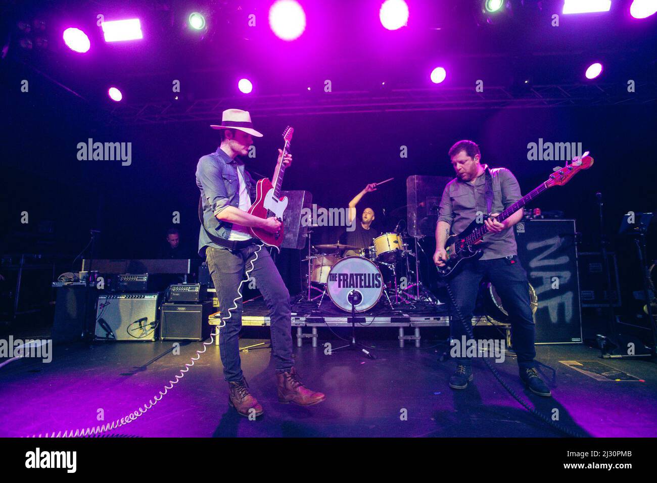 April 4, 2022: Jon Fratelli, Barry Fratelli, and Mince Fratelli, of the ...