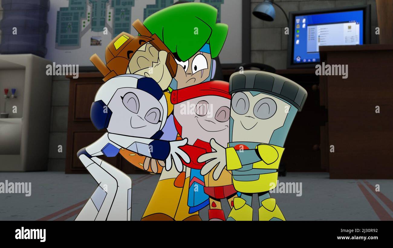 TRANSFORMERS: BOTBOTS, from left: Kikmee, Burgertron, Bonz-Eye ...