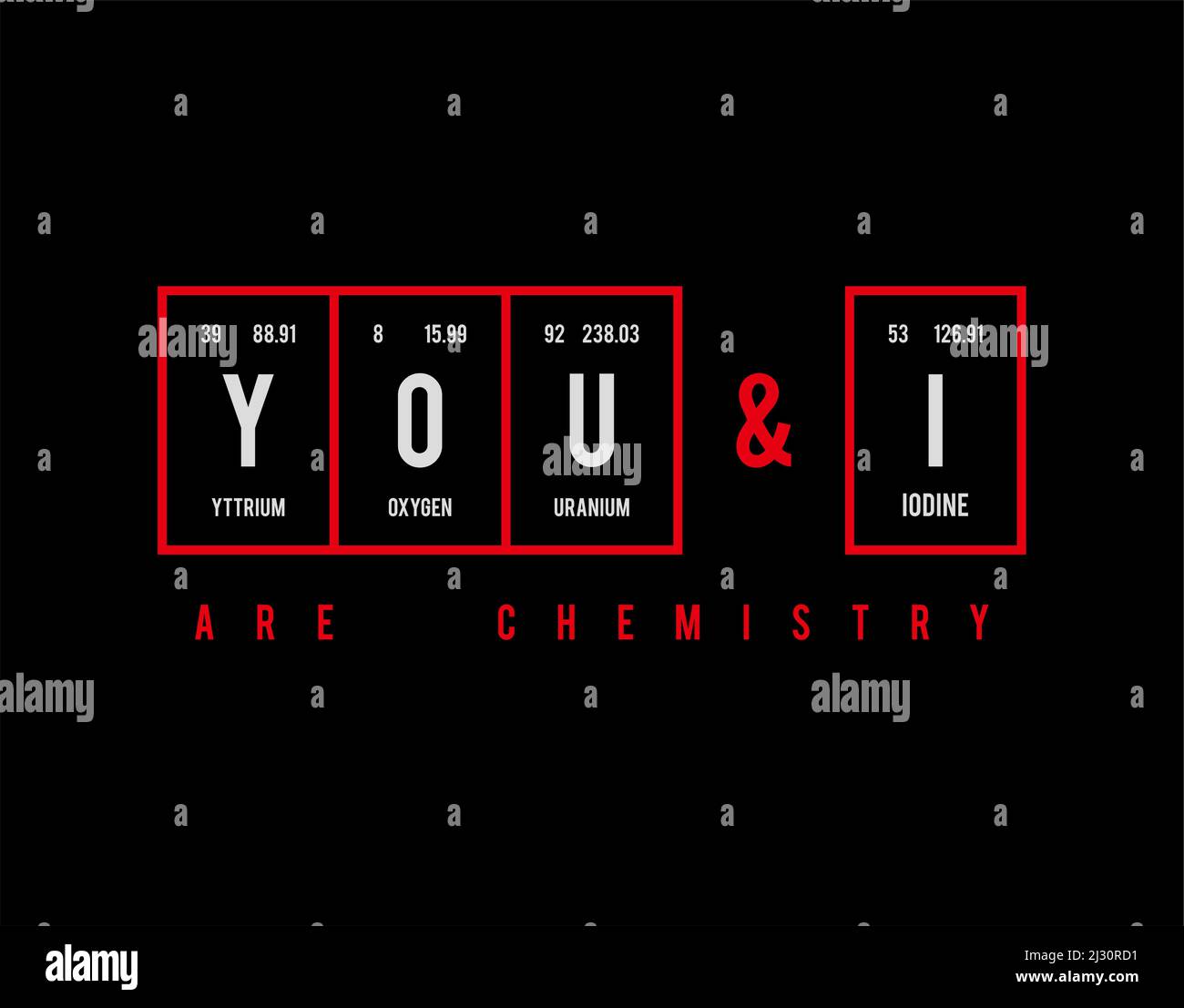 Periodic Table of Elements on black background in vector illustration ...