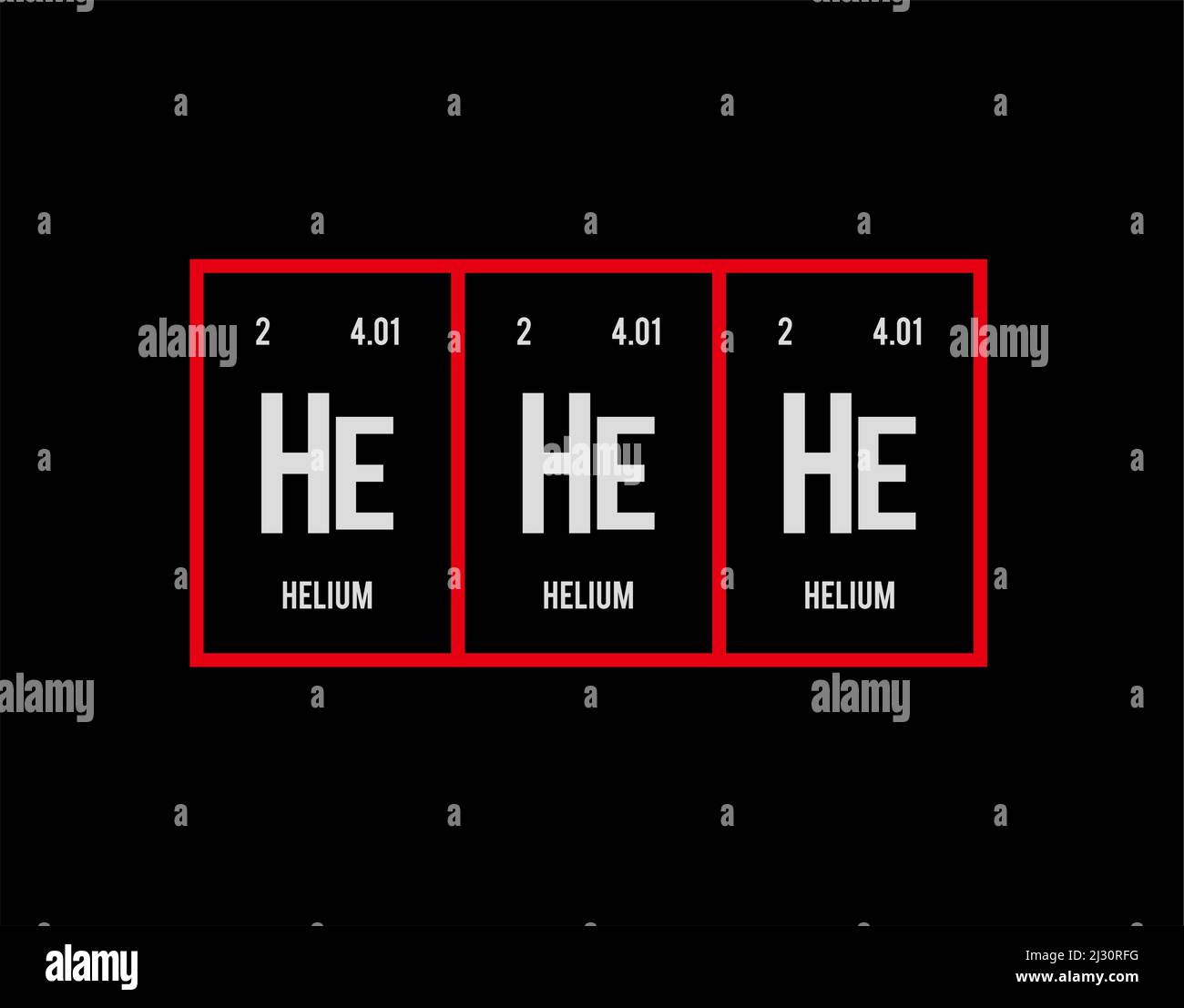 Periodic Table of Elements on black background in vector illustration ...