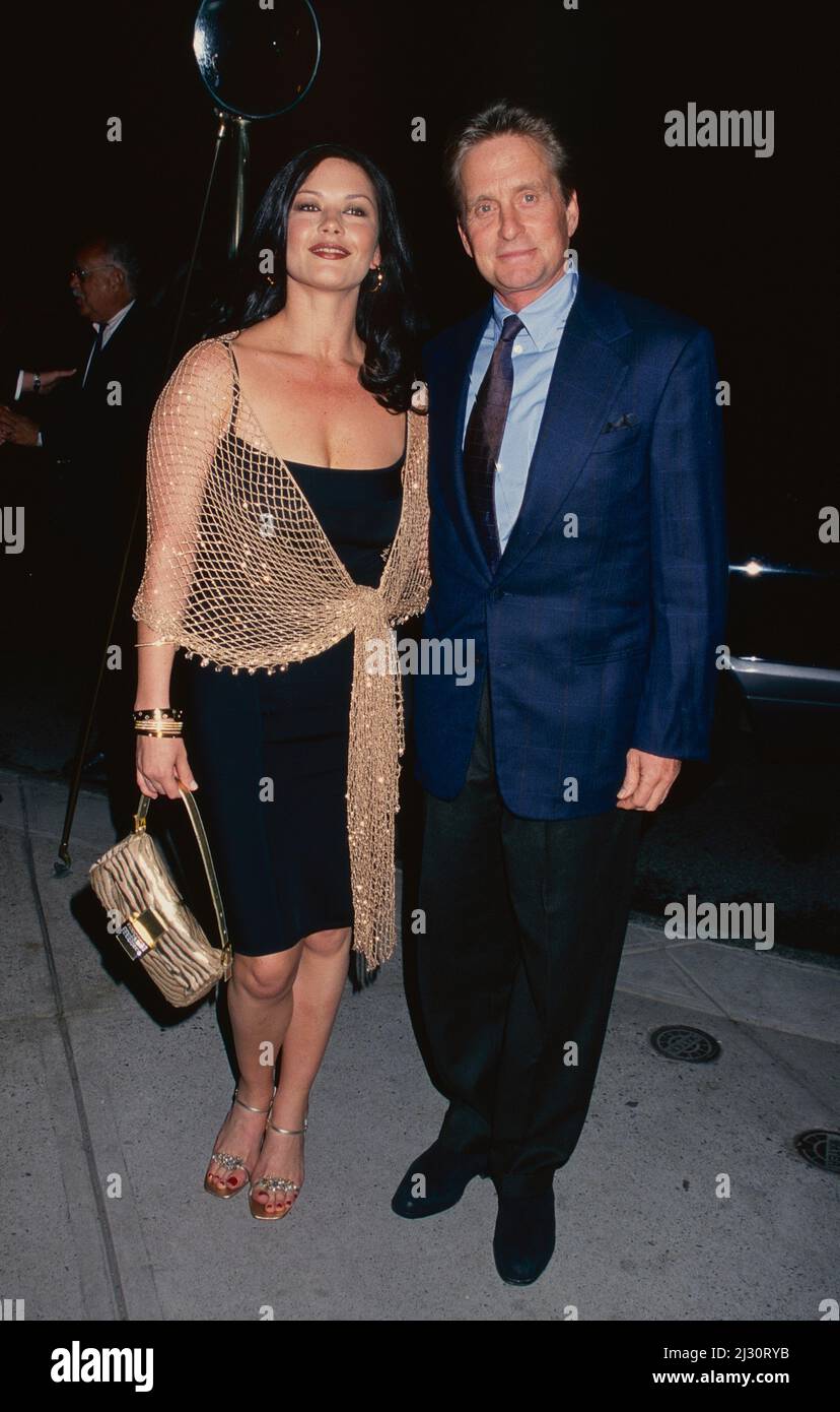 Catherine Zeta-Jones and Michael Douglas attend Christopher Reeve's ...