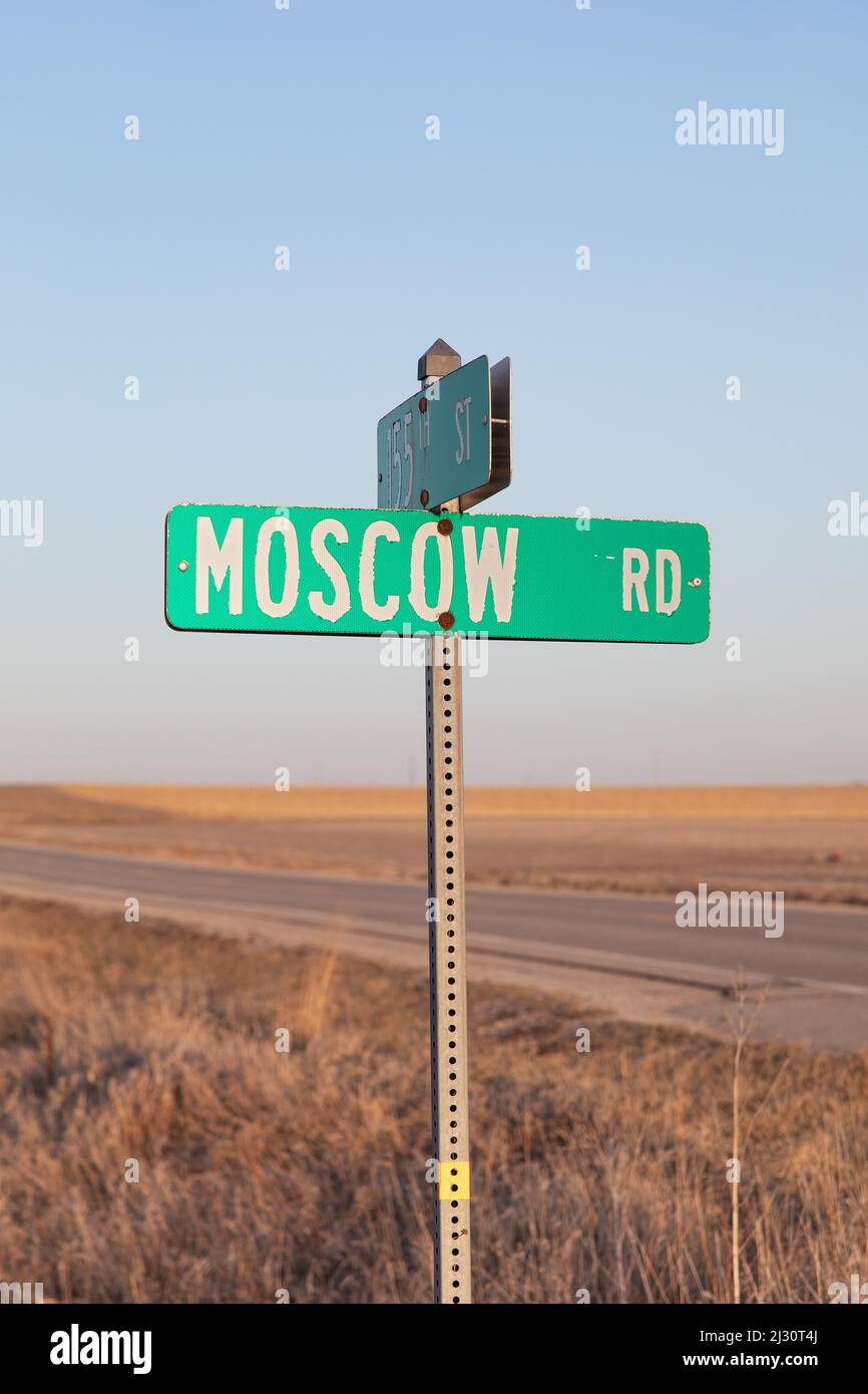 Moscow Road in Muscatine County, Iowa Stock Photo - Alamy