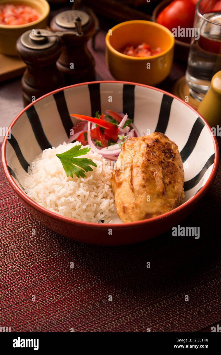 Peruvian comfort food homemade traditional gastronomy buffet table ...