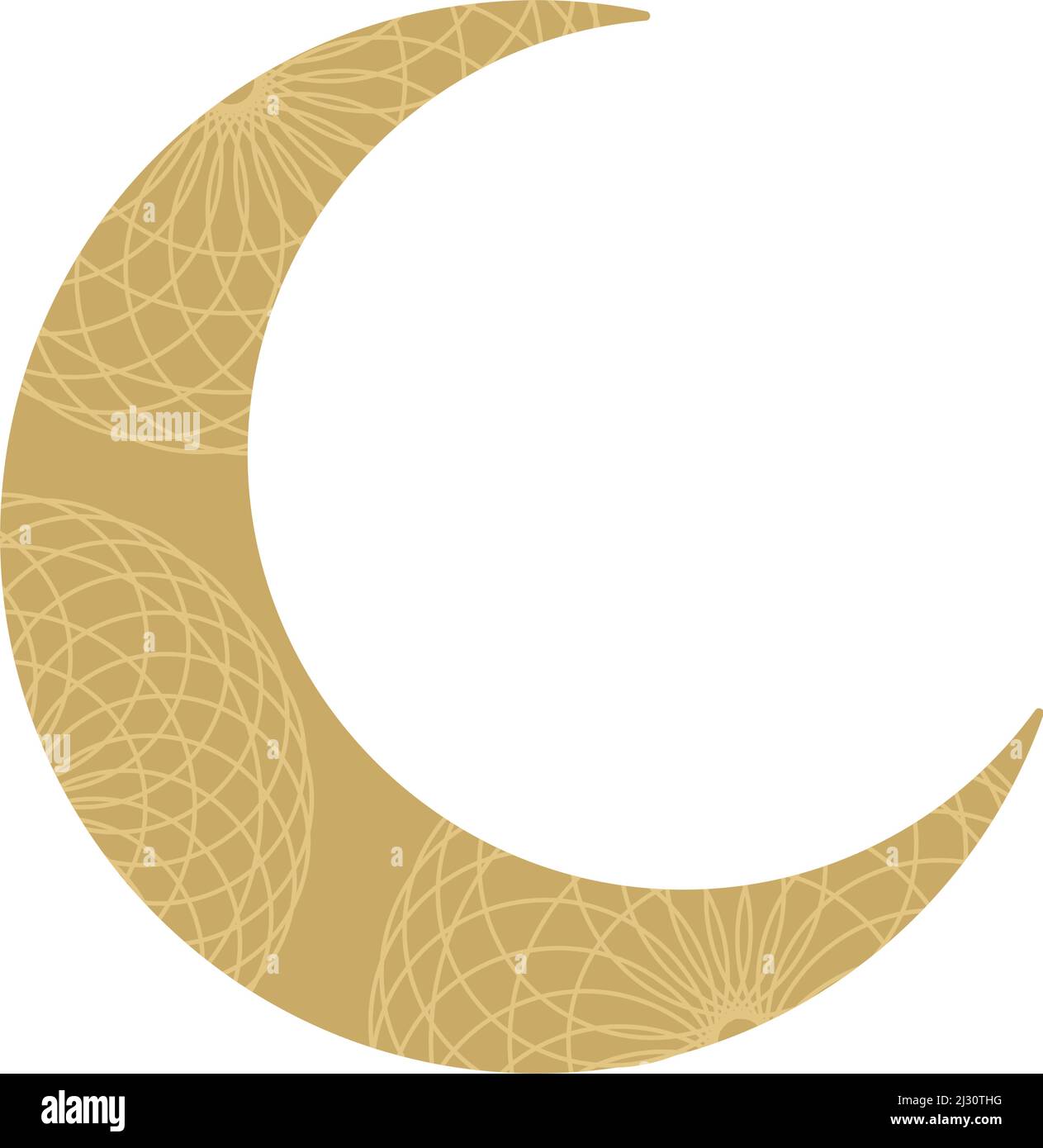 golden moon icon Stock Vector Image & Art - Alamy