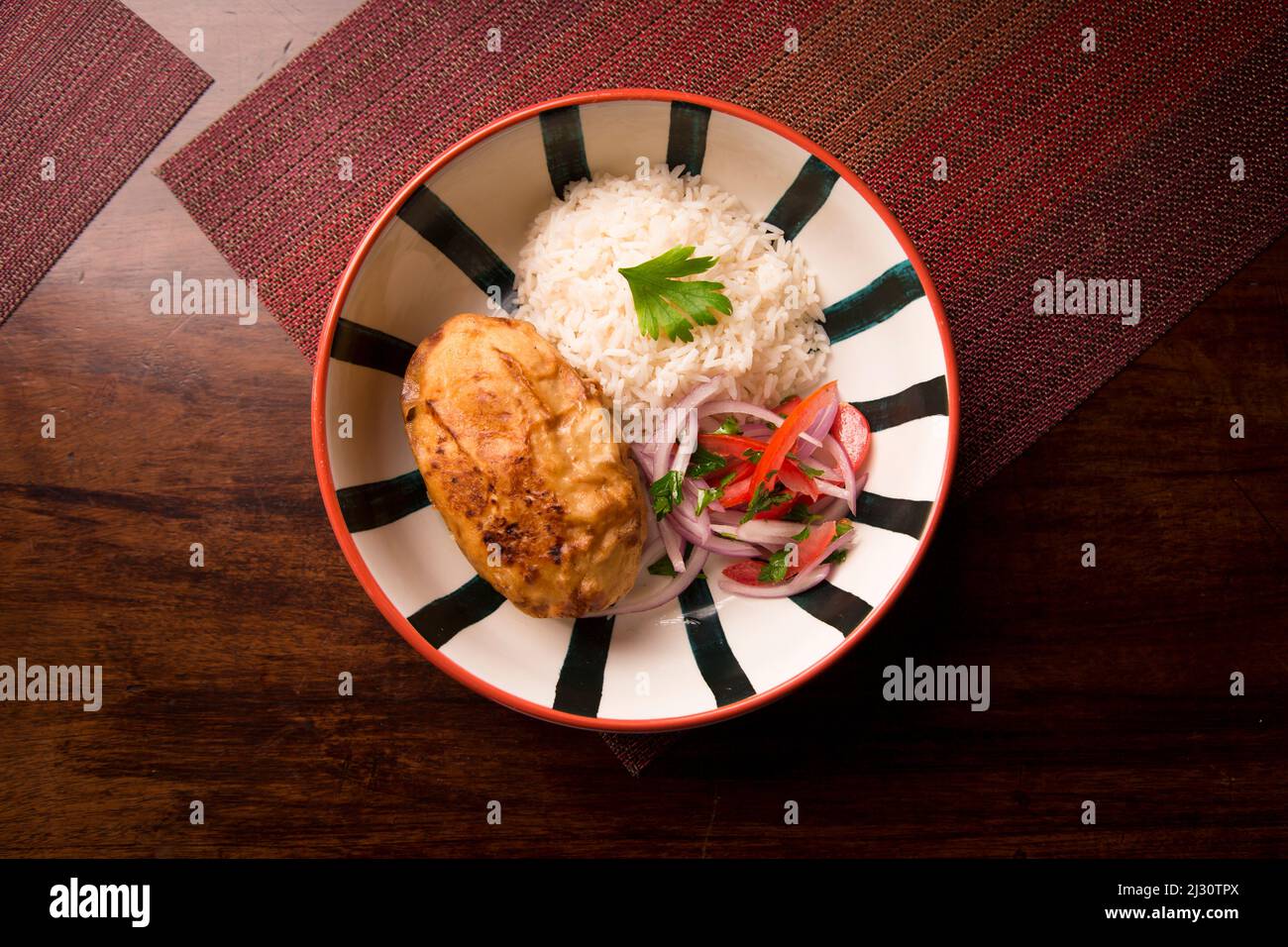 Peruvian comfort food homemade traditional gastronomy buffet table ...