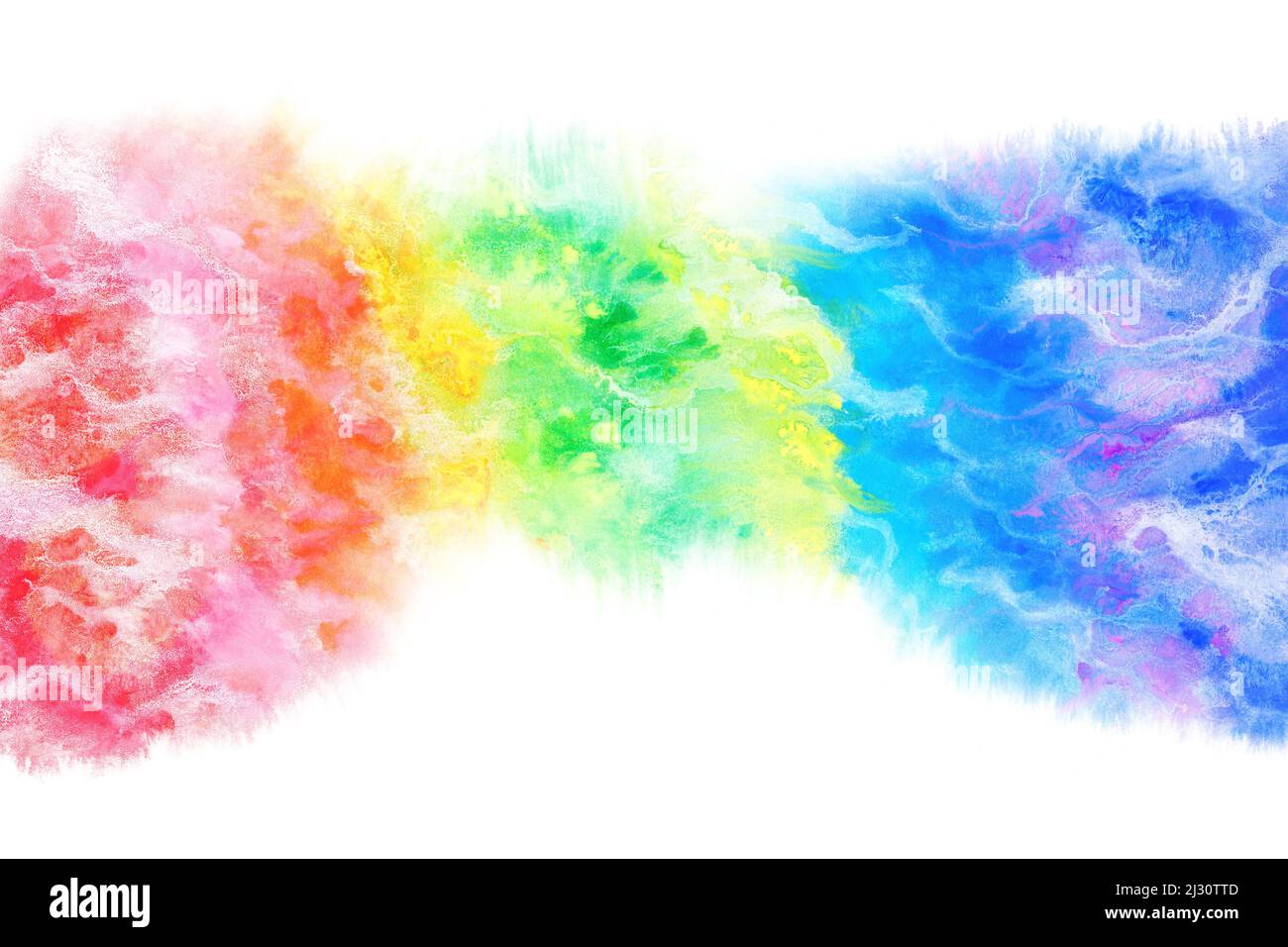 abstract rainbow color wave, natural grunge watercolor texture ...