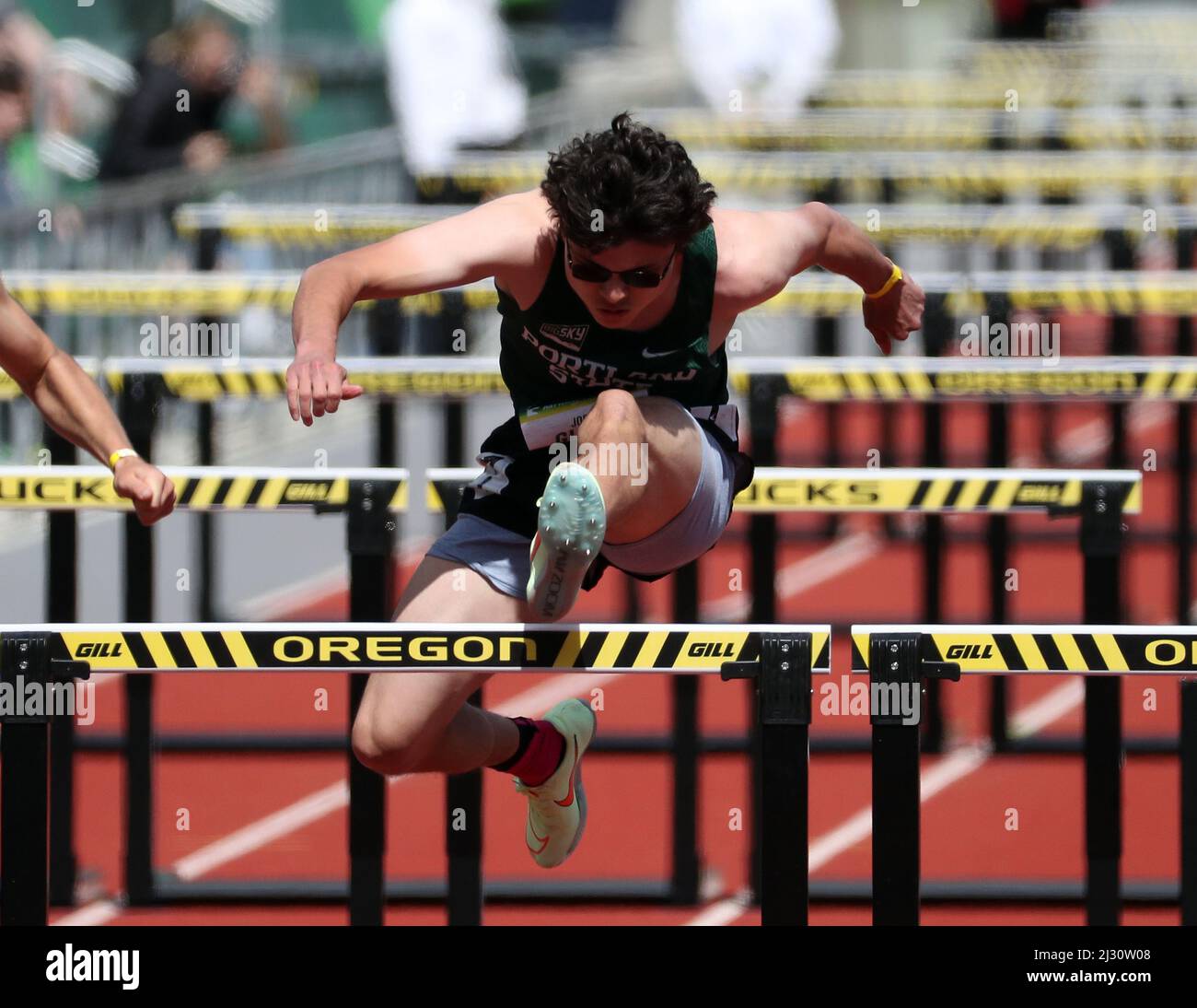 April 1, 2022: Jordan Gloden of Portland State University competes in ...