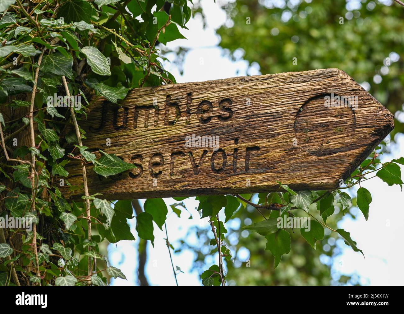 Jumbles Reservoir Sign Stock Photo - Alamy