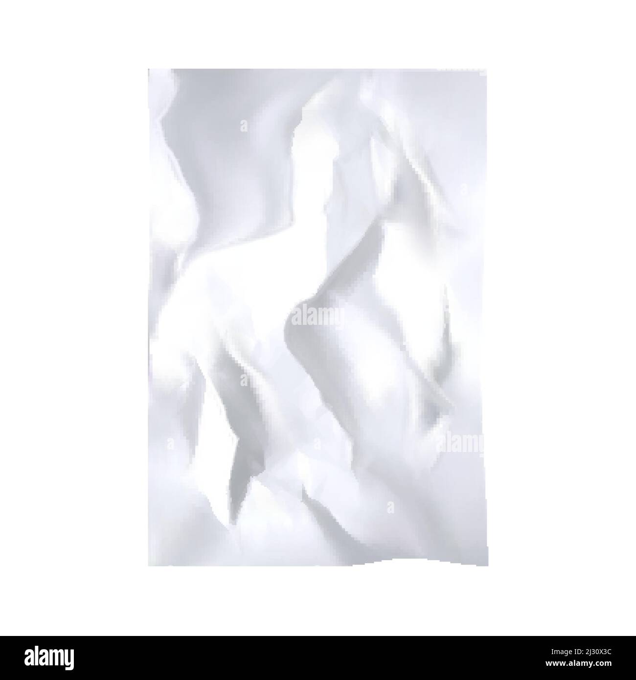 Wrinkled And Crumpled Poster Blank Paper Vector Stock Vector Image ...