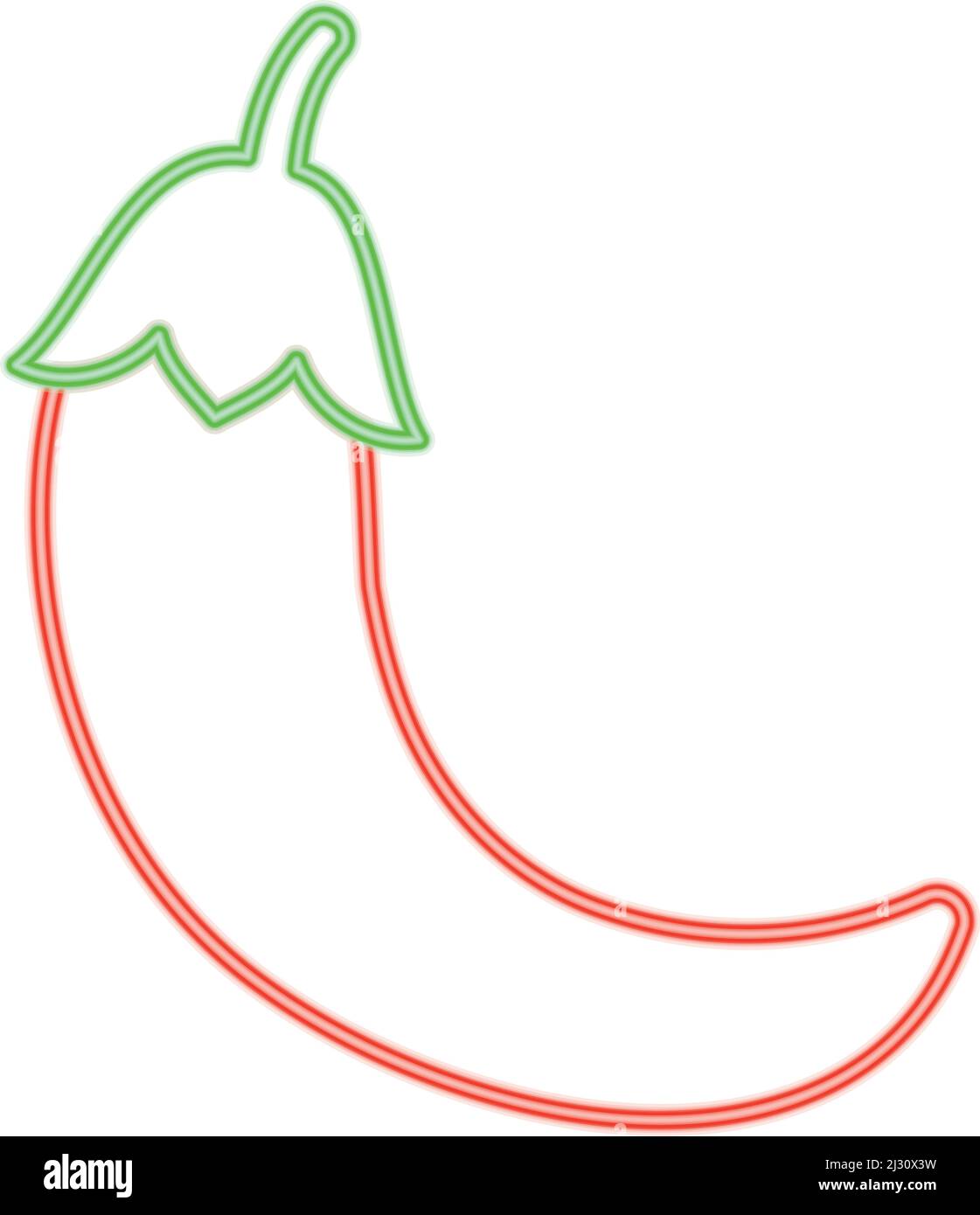 red chili icon Stock Vector Image & Art - Alamy