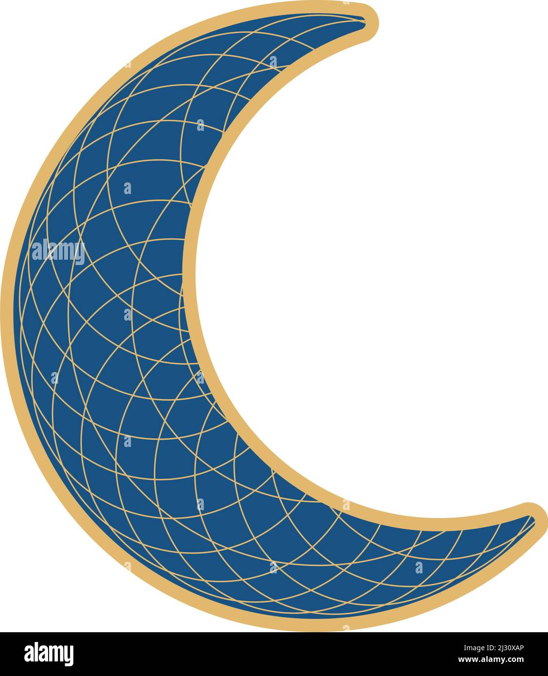 blue crescent moon Stock Vector Image & Art - Alamy