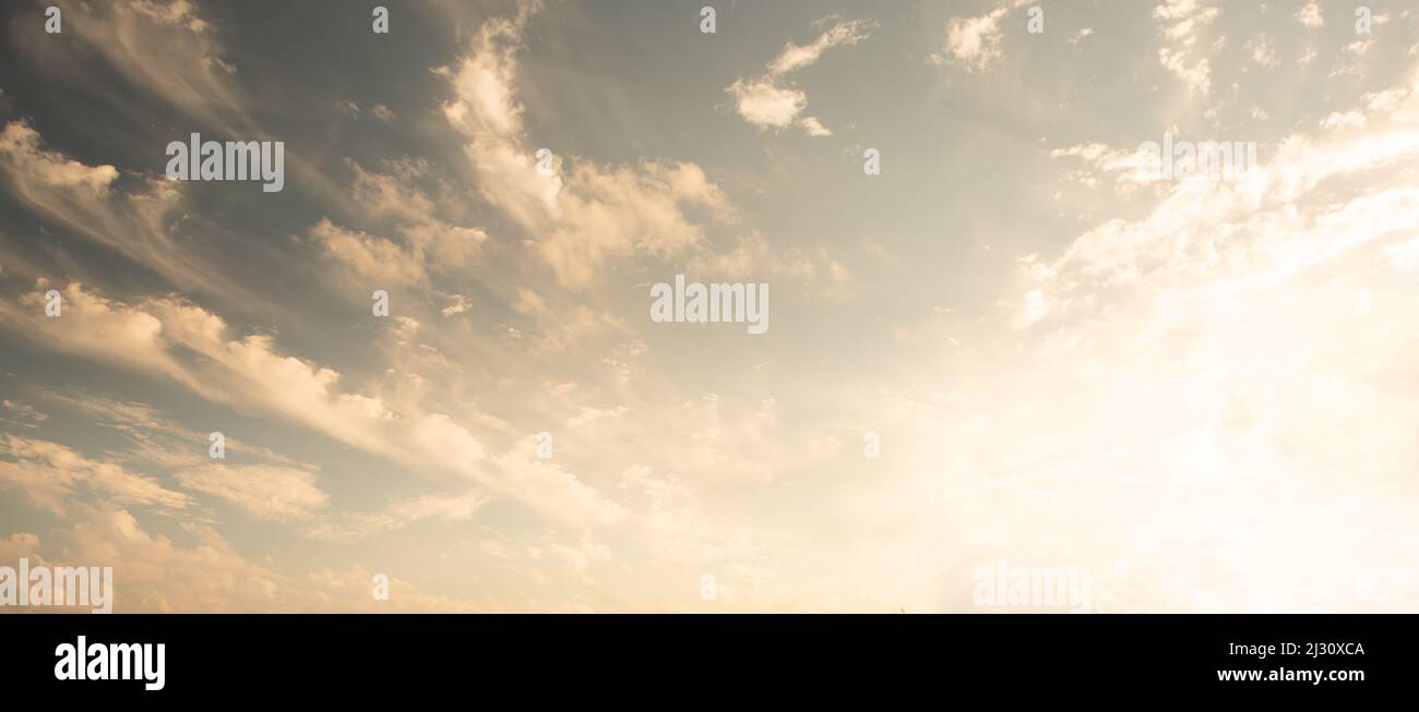 Sunrise and sunset sky colors and clouds. Dramatic daylight scene. Sky ...