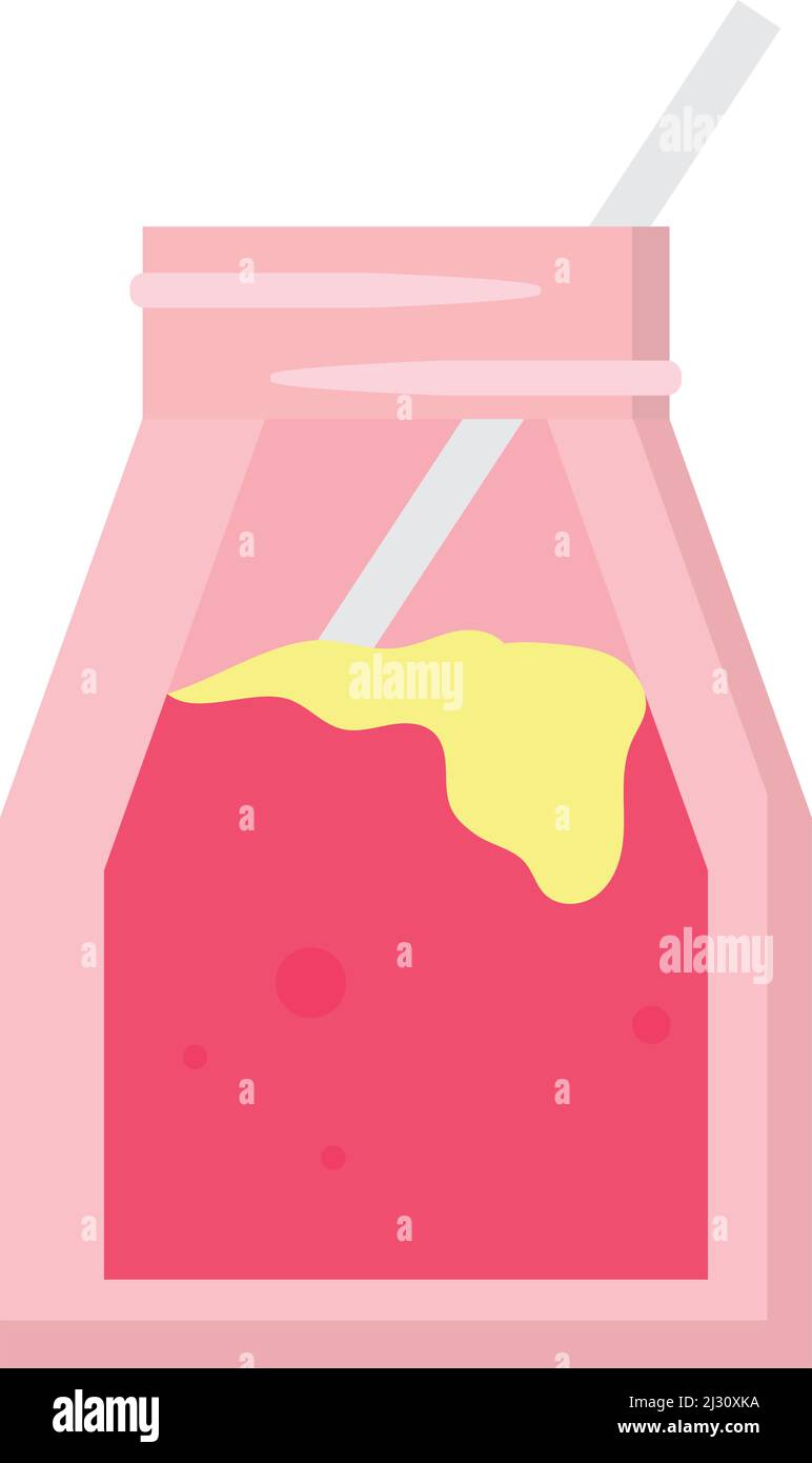 pink milk bottle Stock Vector Image & Art - Alamy