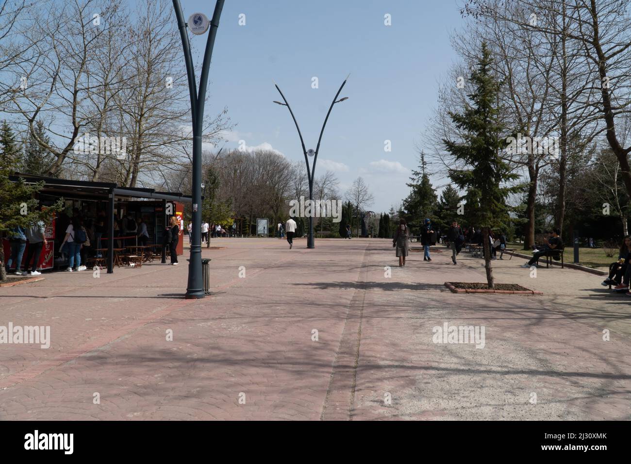 Sakarya, Turkey - March 30, 2022: Sakarya University. Students in the ...
