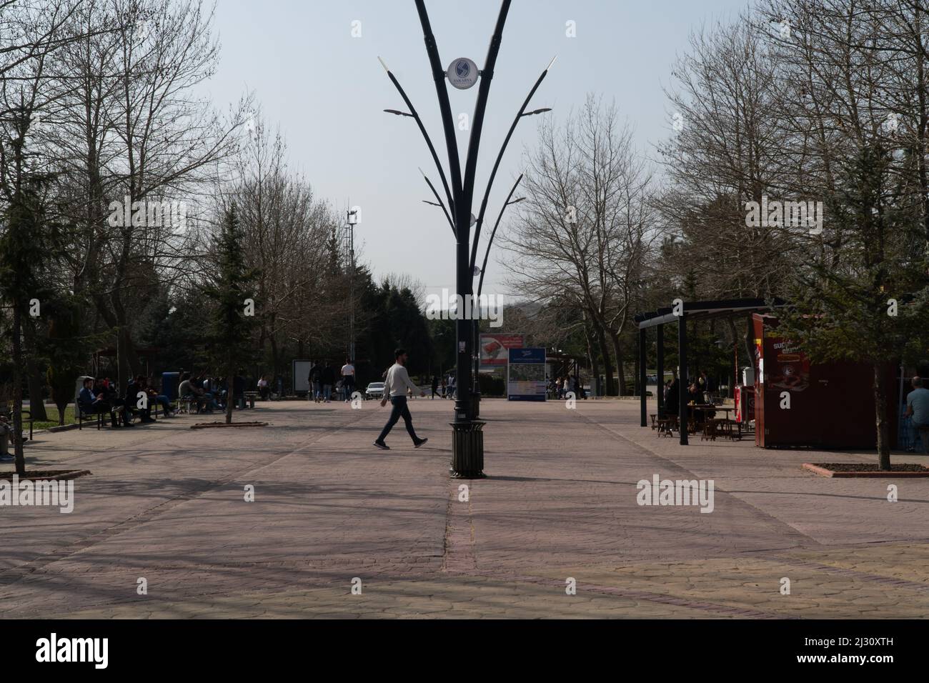 Sakarya, Turkey - March 30, 2022: Sakarya University. Students in the ...