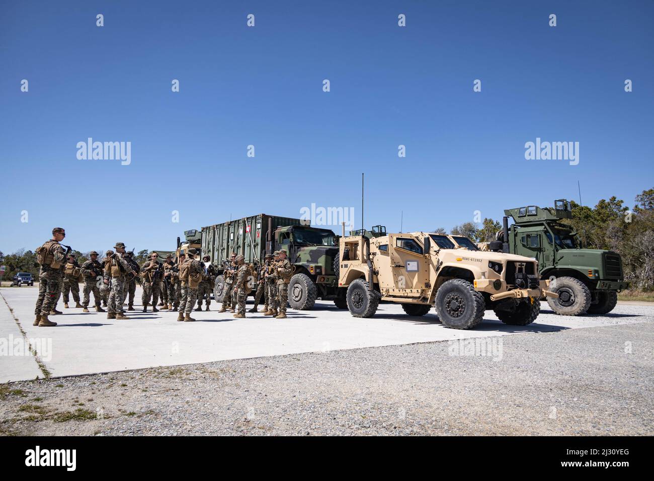 U.S. Marines with Combat Logistics Battalion (CLB) 22, Combat Logistics ...
