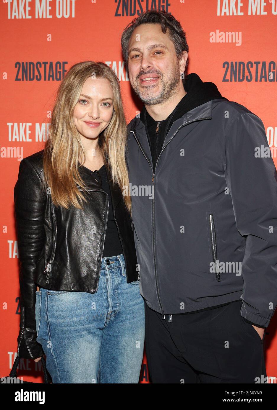New York, NY, USA. 4th Apr, 2022. Amanda Seyfried, Thomas Sadoski at ...