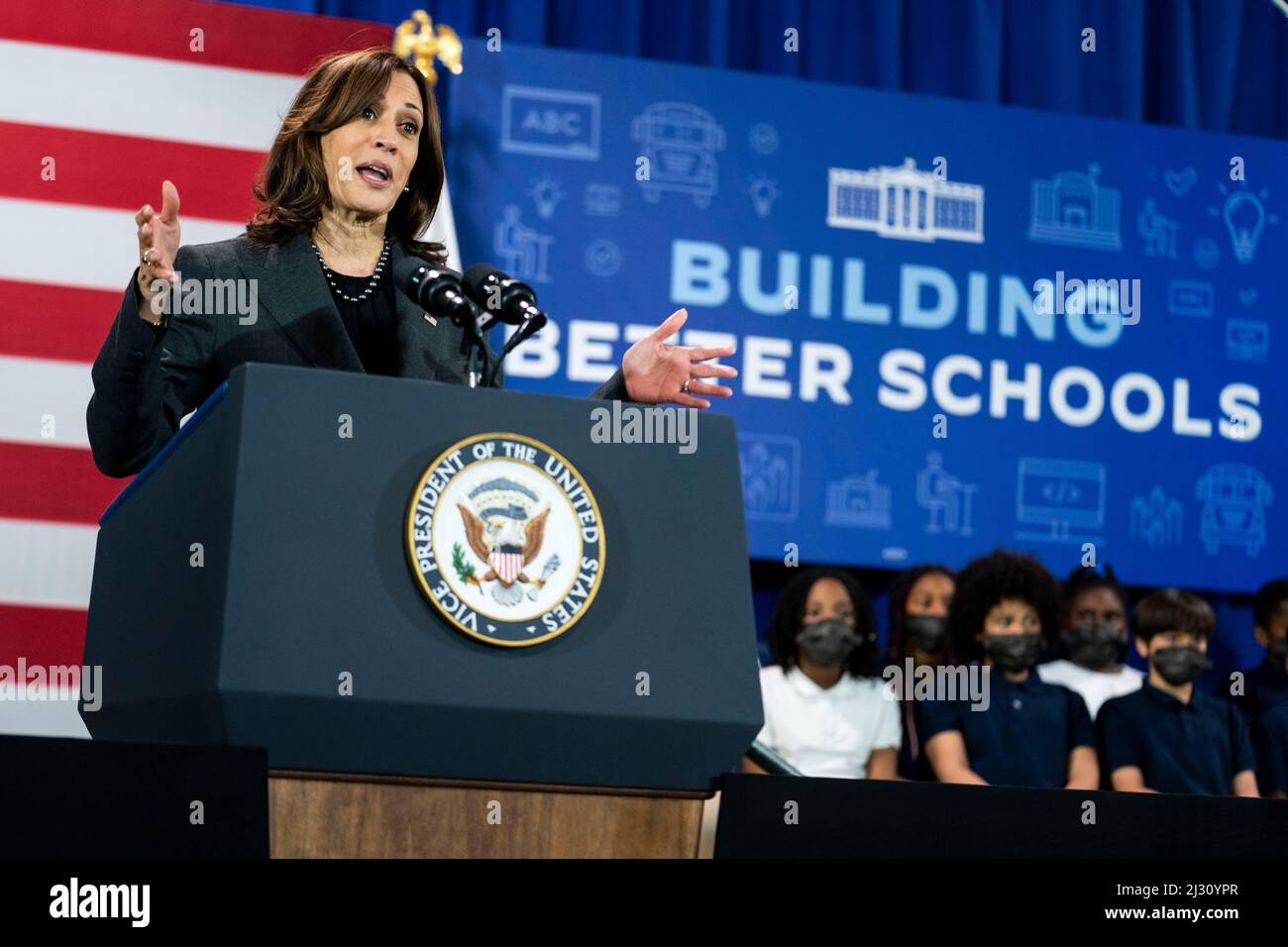 Washington, DC, USA. 4th Apr, 2022. United States Vice President Kamala ...