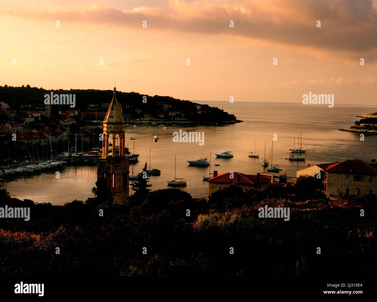 Hvar Port Boat Harbour, Hvar, Croatia Stock Photo - Alamy