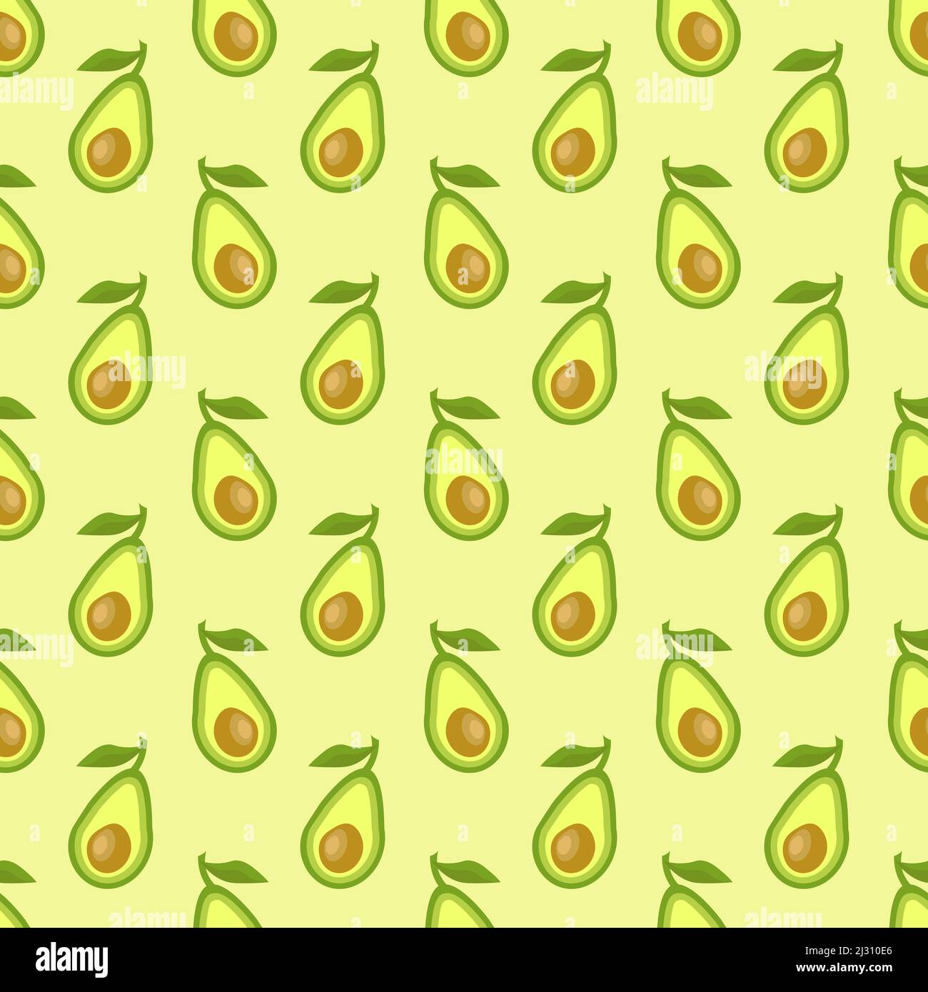 Simple pattern with avocado. Vector fruit drawing Stock Vector Image ...