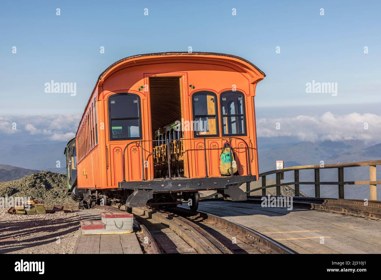MT WASHINGTON, NH, USA - SEP 19, 2017: Mount Washington Cog Railroad at ...