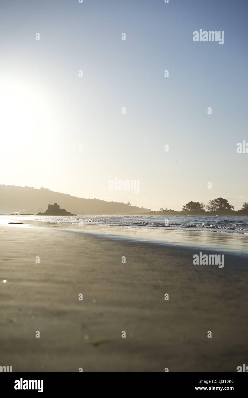 Ocean view in New Zealand Stock Photo - Alamy