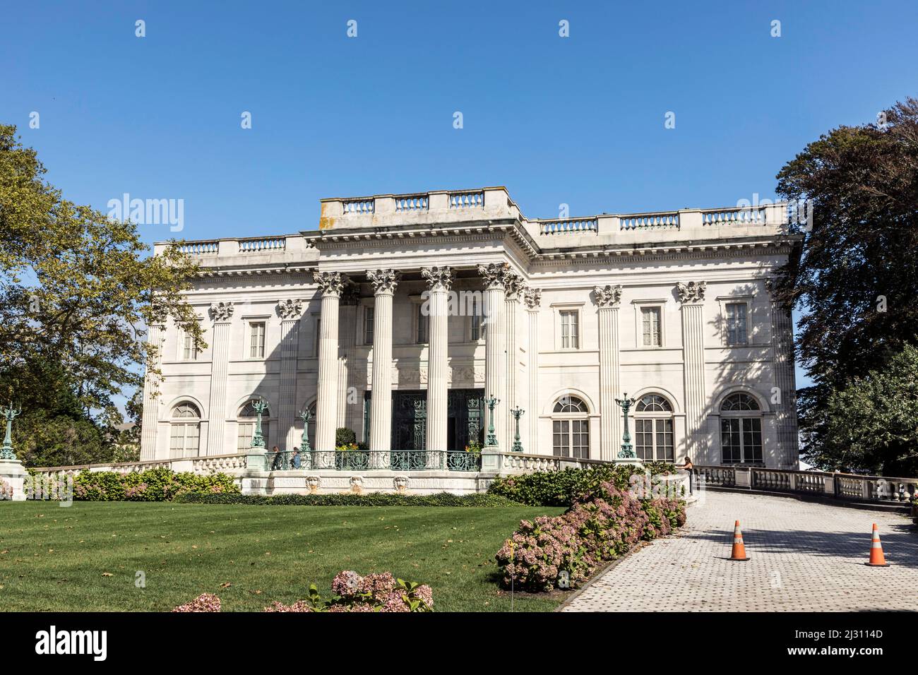NEWPORT, RHODE ISLAND - SEP 23 , 2017: Exterior view of the historic ...