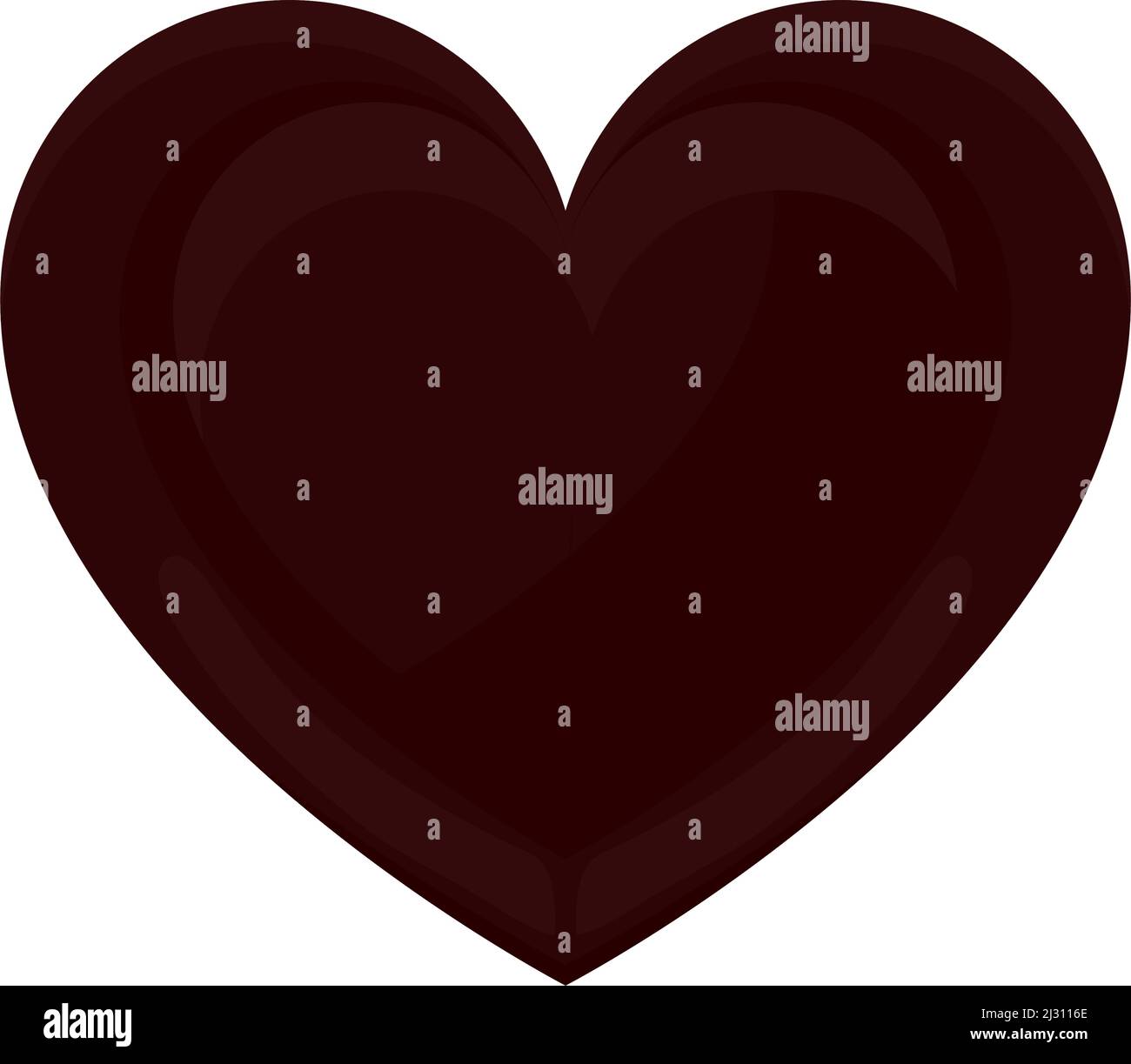 chocolate heart icon Stock Vector Image & Art - Alamy