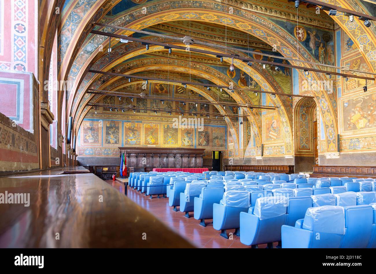 Perugia; Palazzo dei Priori; Sala dei Notari Stock Photo - Alamy