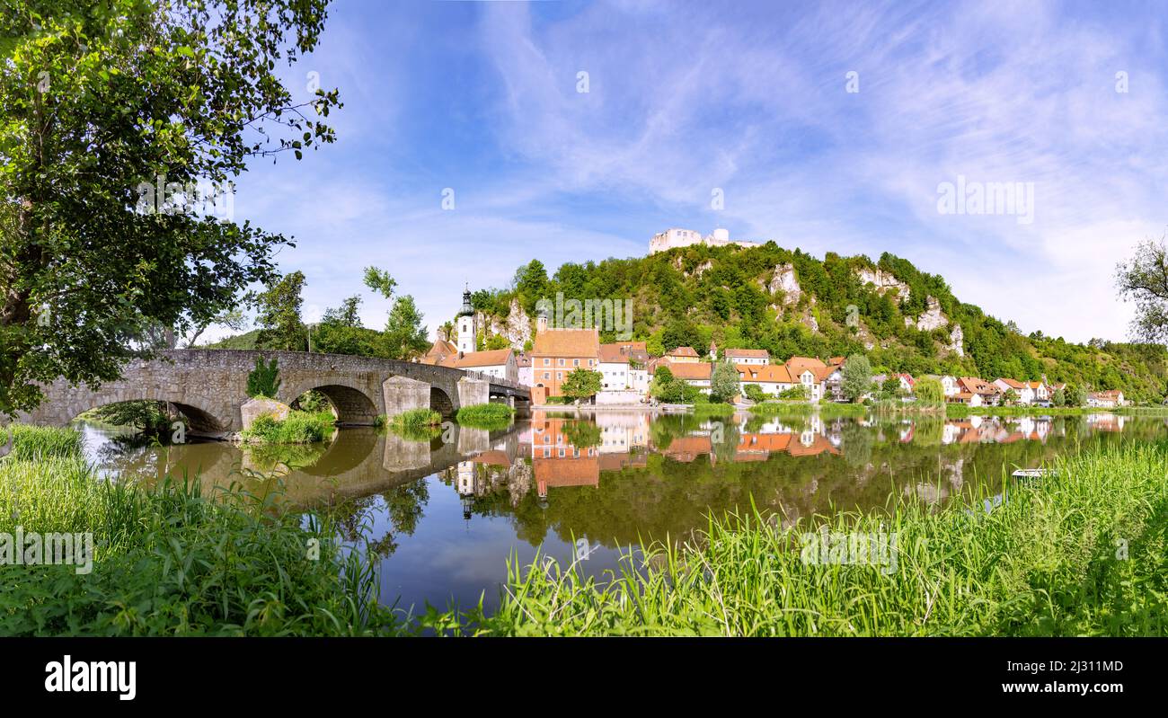 Old town hall and the kallmunz castle hi-res stock photography and ...