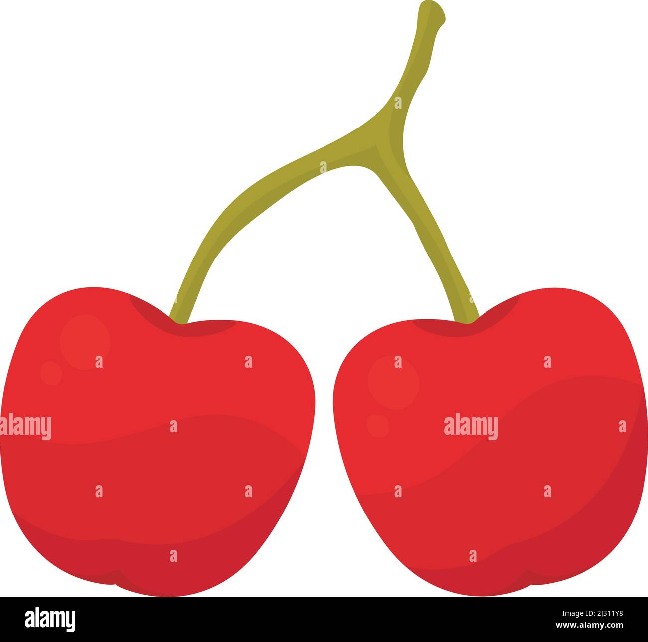 cherries fruit icon Stock Vector Image & Art - Alamy