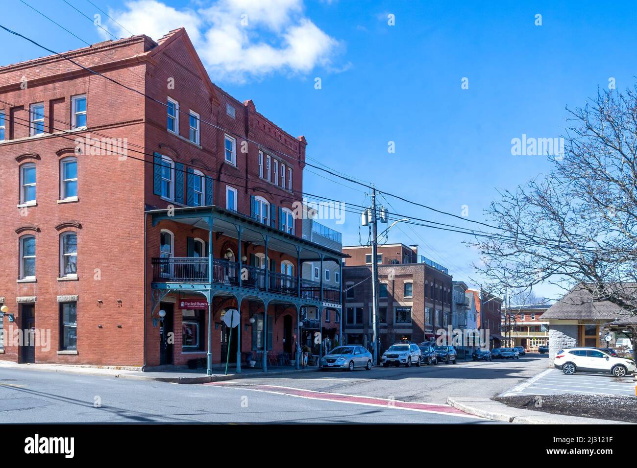 Warwick, NY - USA - April 2, 2022: Horizontal view of historic Railroad ...
