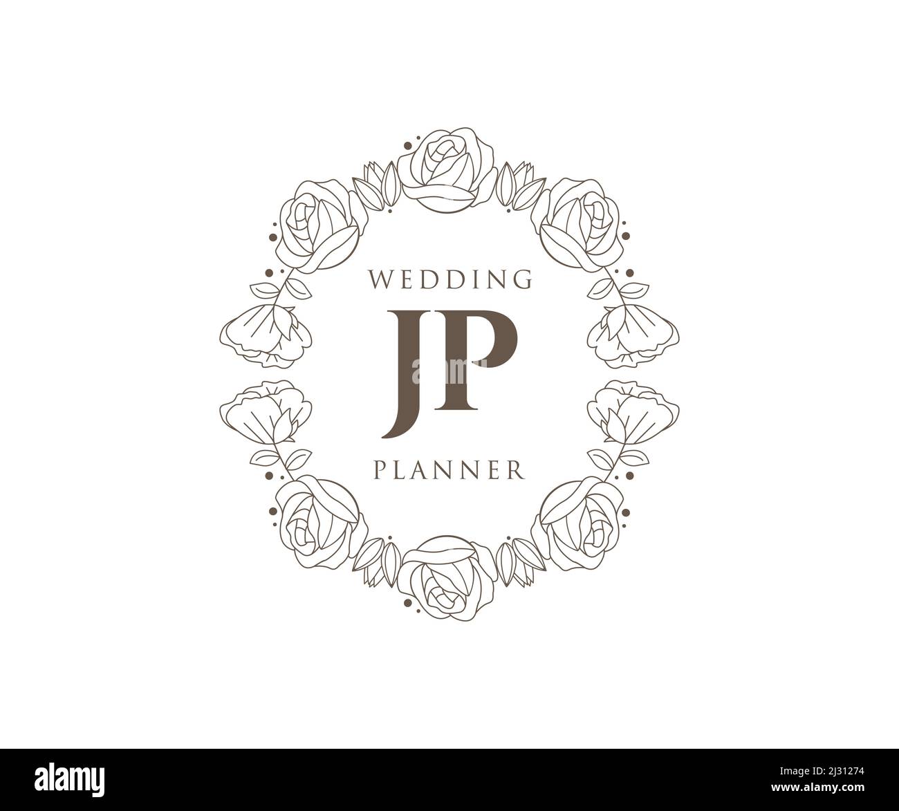 Jp monogram hi-res stock photography and images - Alamy