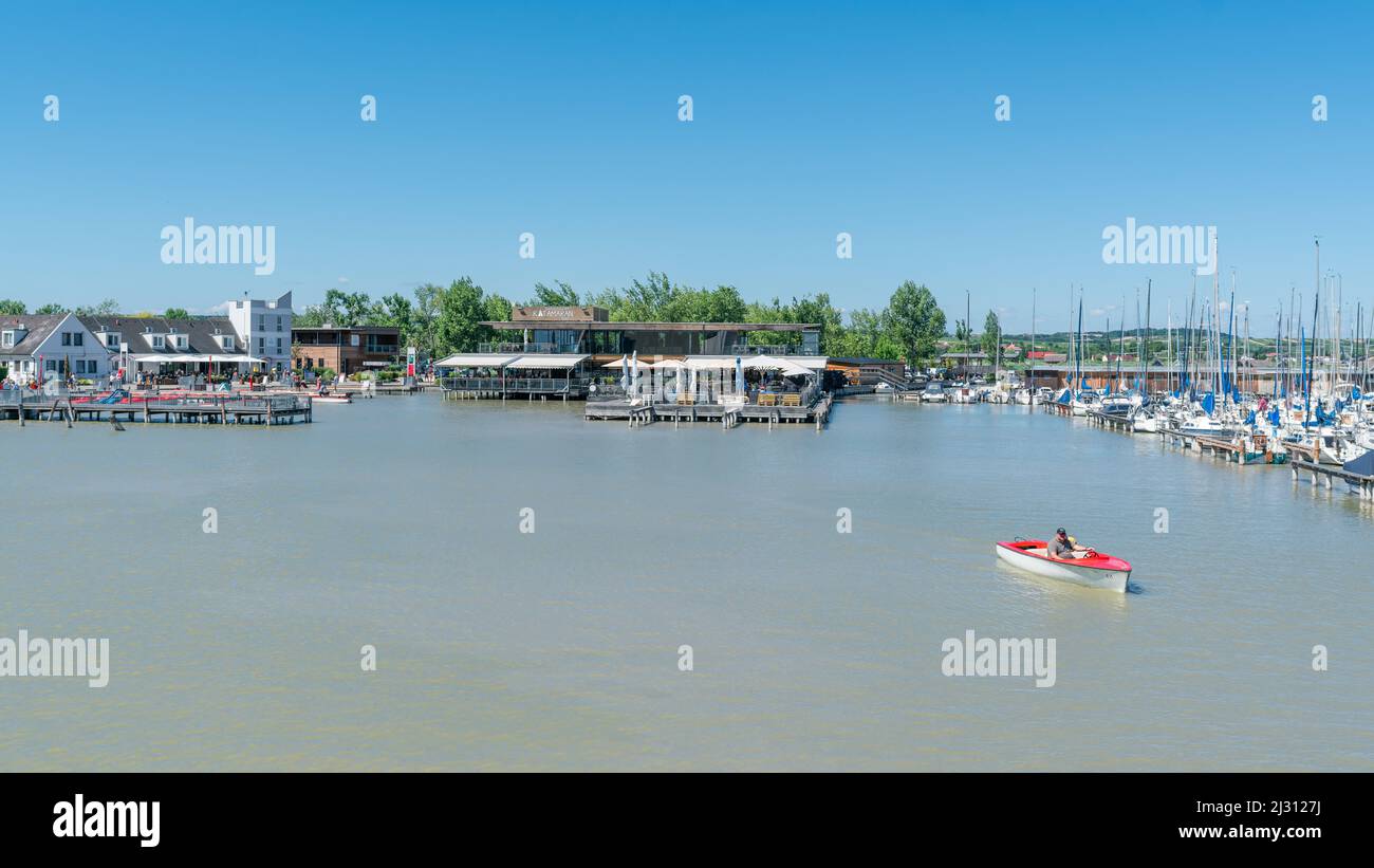 Dock in rust at lake neusiedl hi-res stock photography and images - Alamy