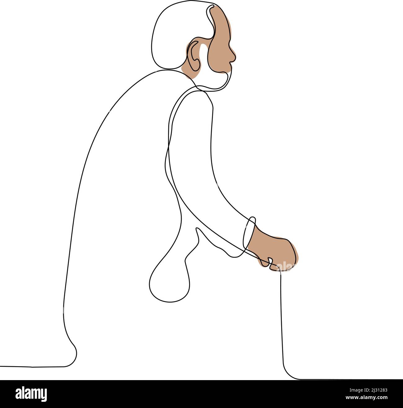 Video call mature adult Stock Vector Images - Alamy